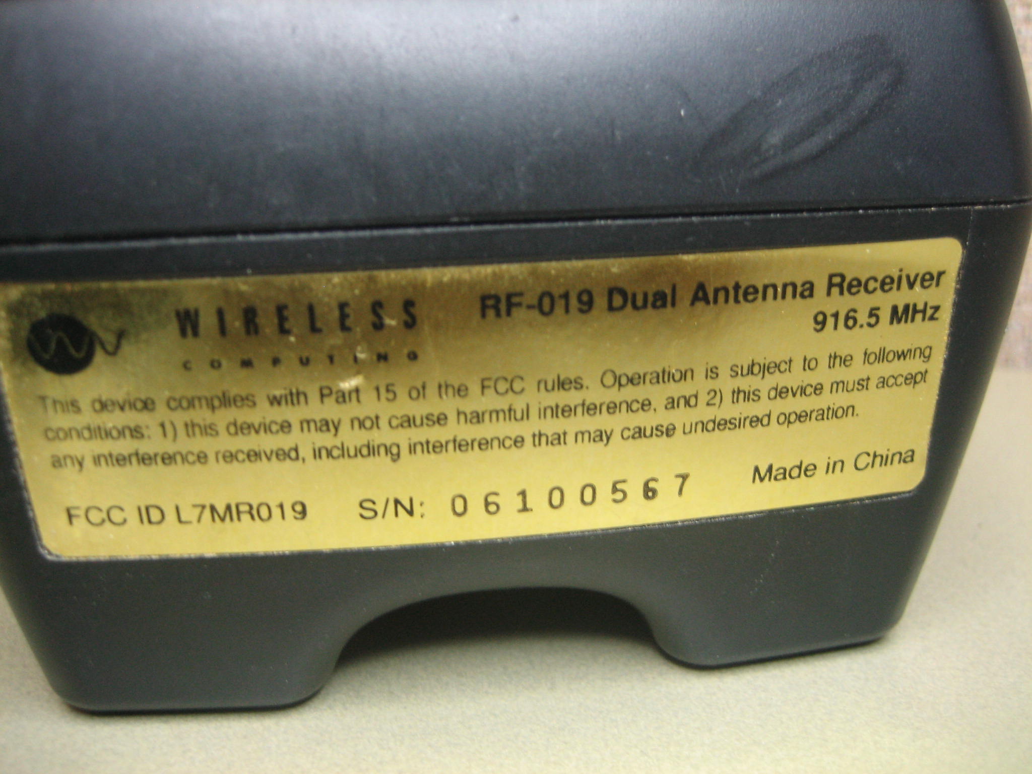 Wireless Computing USB RF-019 Dual Antenna Receiver 916.5 MHz - Max ...