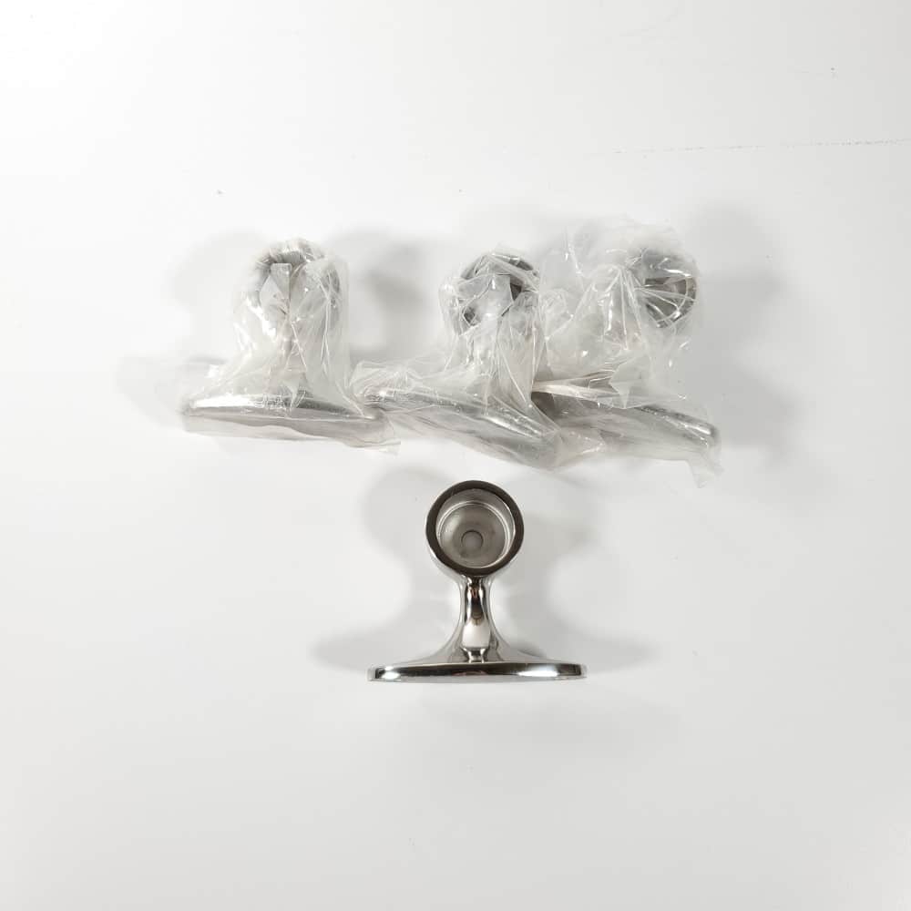 Whitecap *LOT OF 4* 90 Handrail Stanchion Bracket End 316 Stainless 7/8 ...