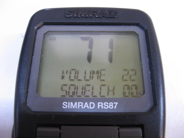 SIMRAD RS87 AHS87 Marine VHF Radio Handset Re-Built Cable Tested ...