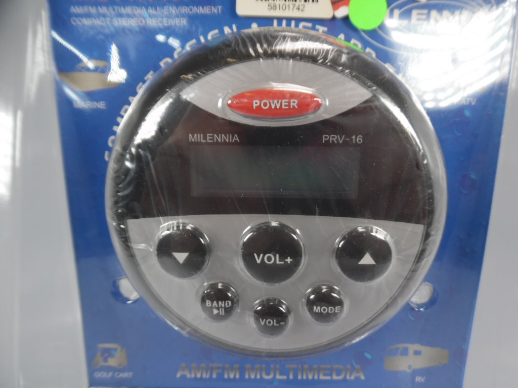 Milennia - MIL PRV16 - AM/FM Multimedia Compact Stereo Receiver - NEW OLD STOCK - Max Marine ...