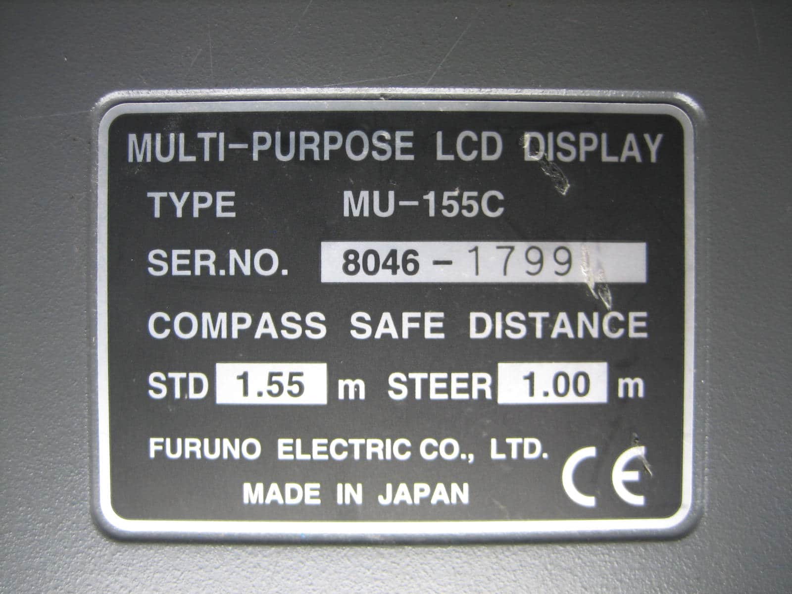 Furuno 15" MU-155c Color Marine LCD Monitor ~ (Fully Tested) - Max ...