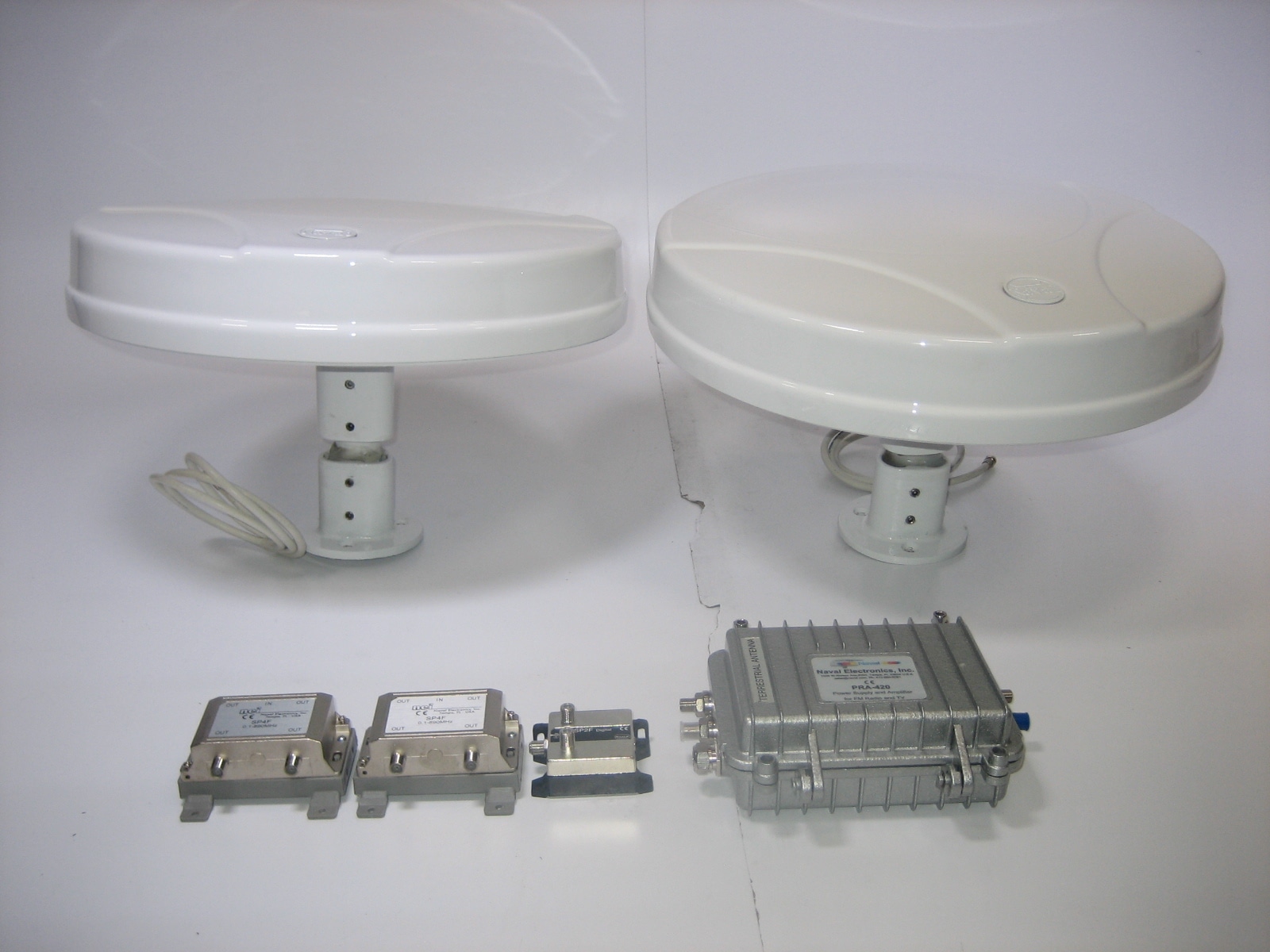 Naval Electronics AM-SW-FM-TV 2-Antenna System Parts - PR-414 PRA-420 ...