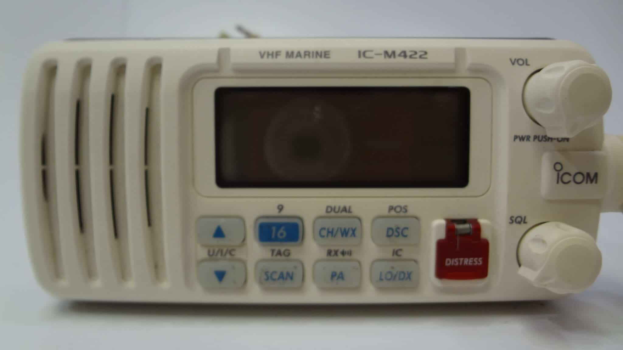 Icom IC-M422 Marine VHF Transceiver Radio Unit w/ Icom HM-150B Hand ...