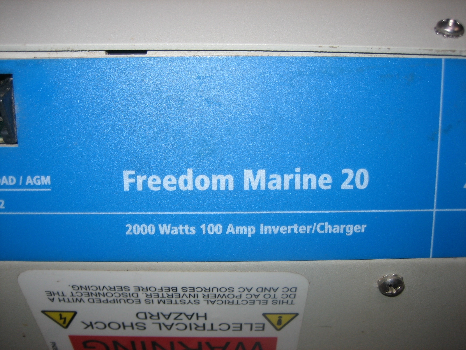 Xantrex Freedom 20 Inverter Charger PARTS/REPAIR No Inverter No Charger ...
