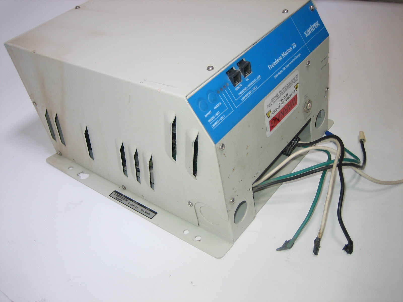 Xantrex Freedom 20 Inverter Charger PARTS/REPAIR No Inverter No Charger ...