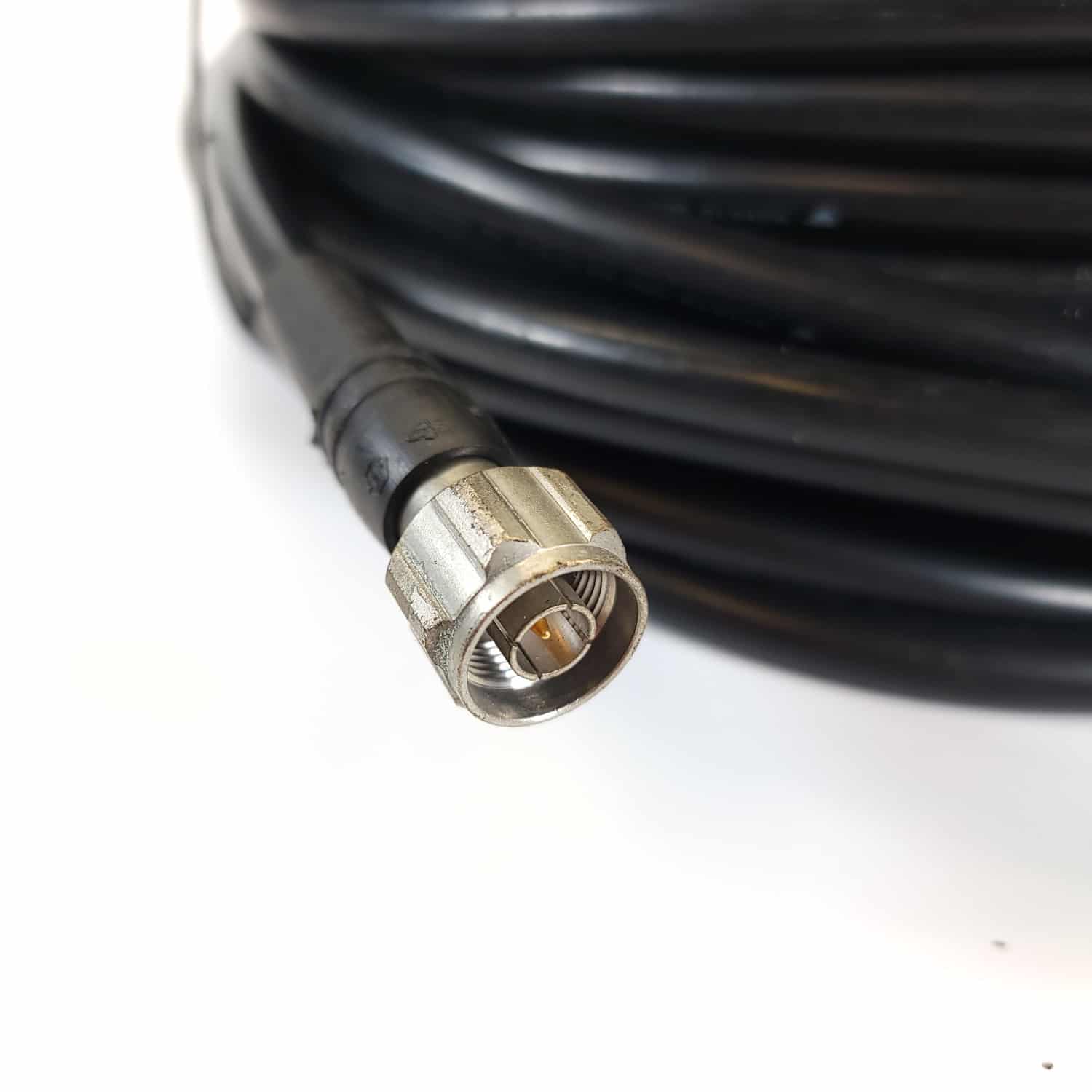 Huber RG-214/U Coaxial Cable 50 Ohm w/ Type N Male Connectors - 75ft ...