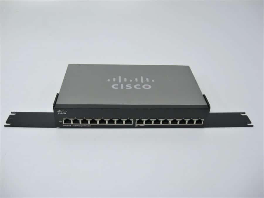 Cisco SG100-16 v2 16-Port Gigabit Switch w/Rack Ears TESTED! Free US ...