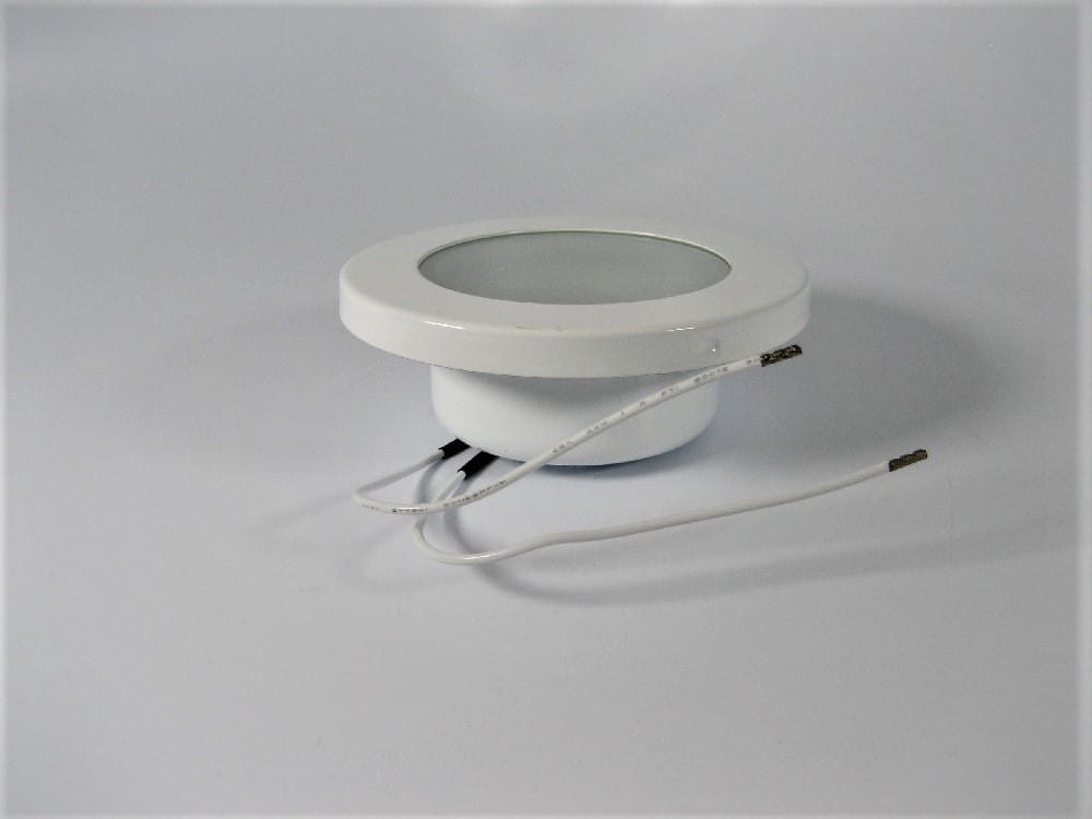 Marine Halogen Downlight 12v - White Bezel - Used - Tested - Working ...