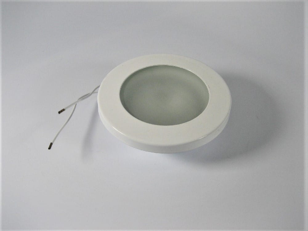 Marine Halogen Downlight 12v - White Bezel - Used - Tested - Working ...