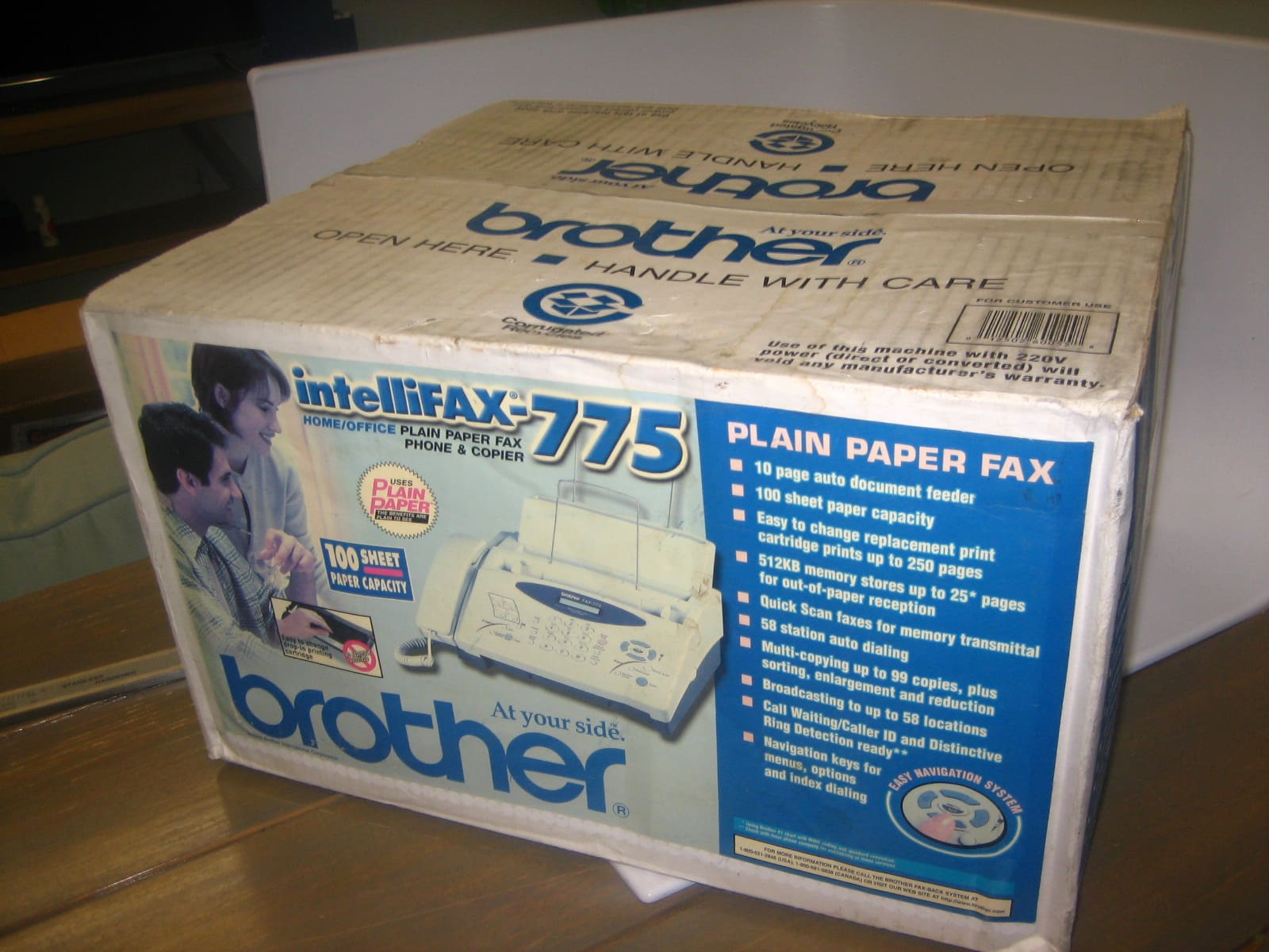Brother IntelliFAX 775 Home/Office Plain Paper FAX Phone Copier - NEW ...