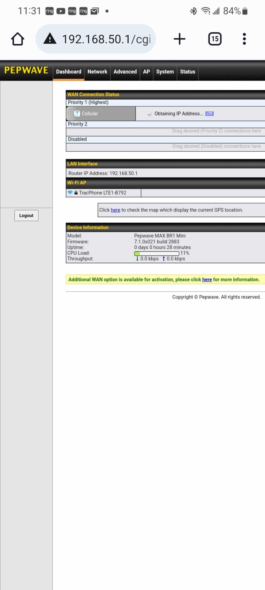 KVH TracPhone LTE-1 4G LTE Marine Grade System- US Cell Modem- Wi-fi ...