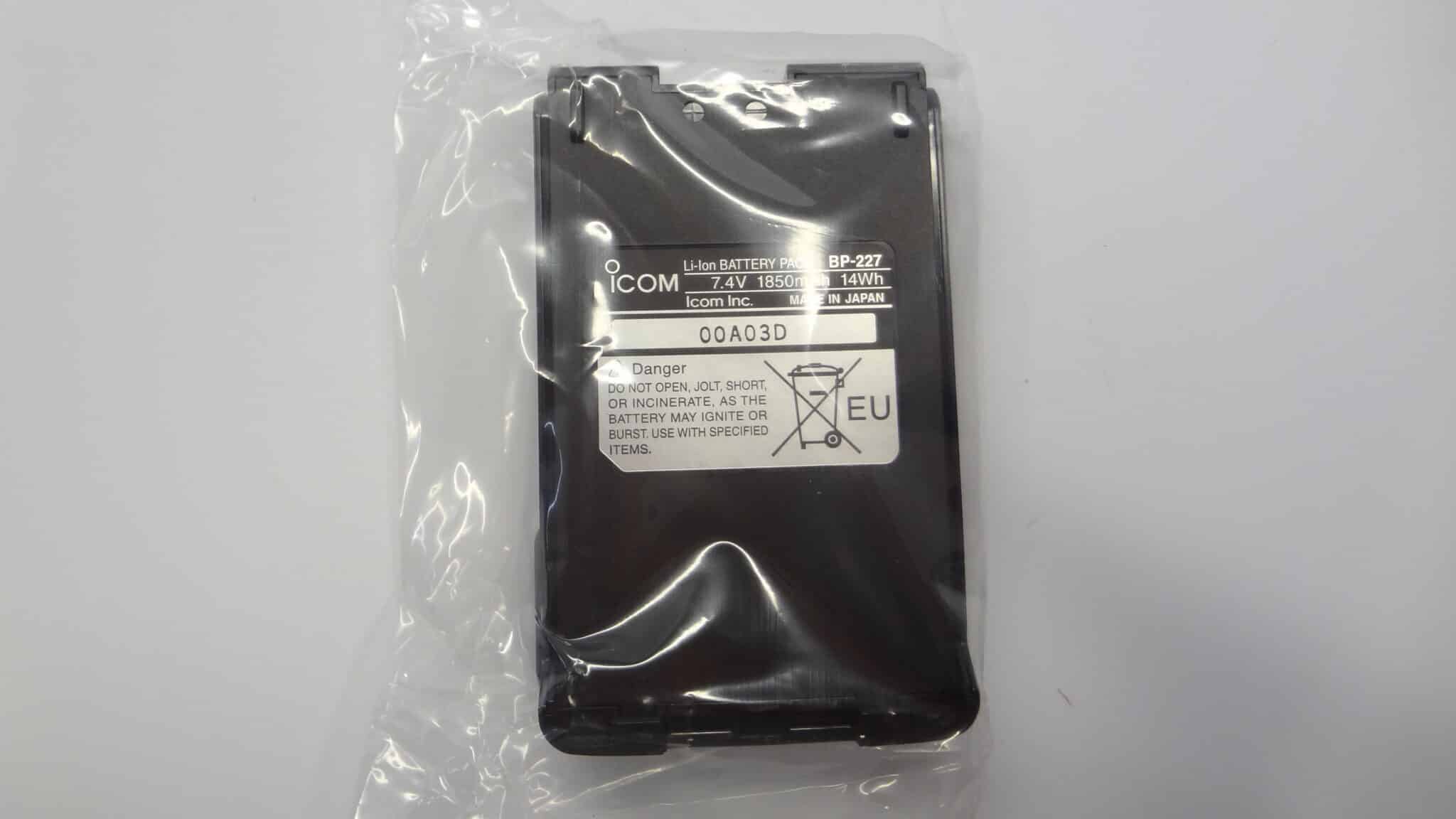 Icom Li-ion Battery Pack BP-227 For Handheld Icom VHF Radio Icom IC-M88 ...