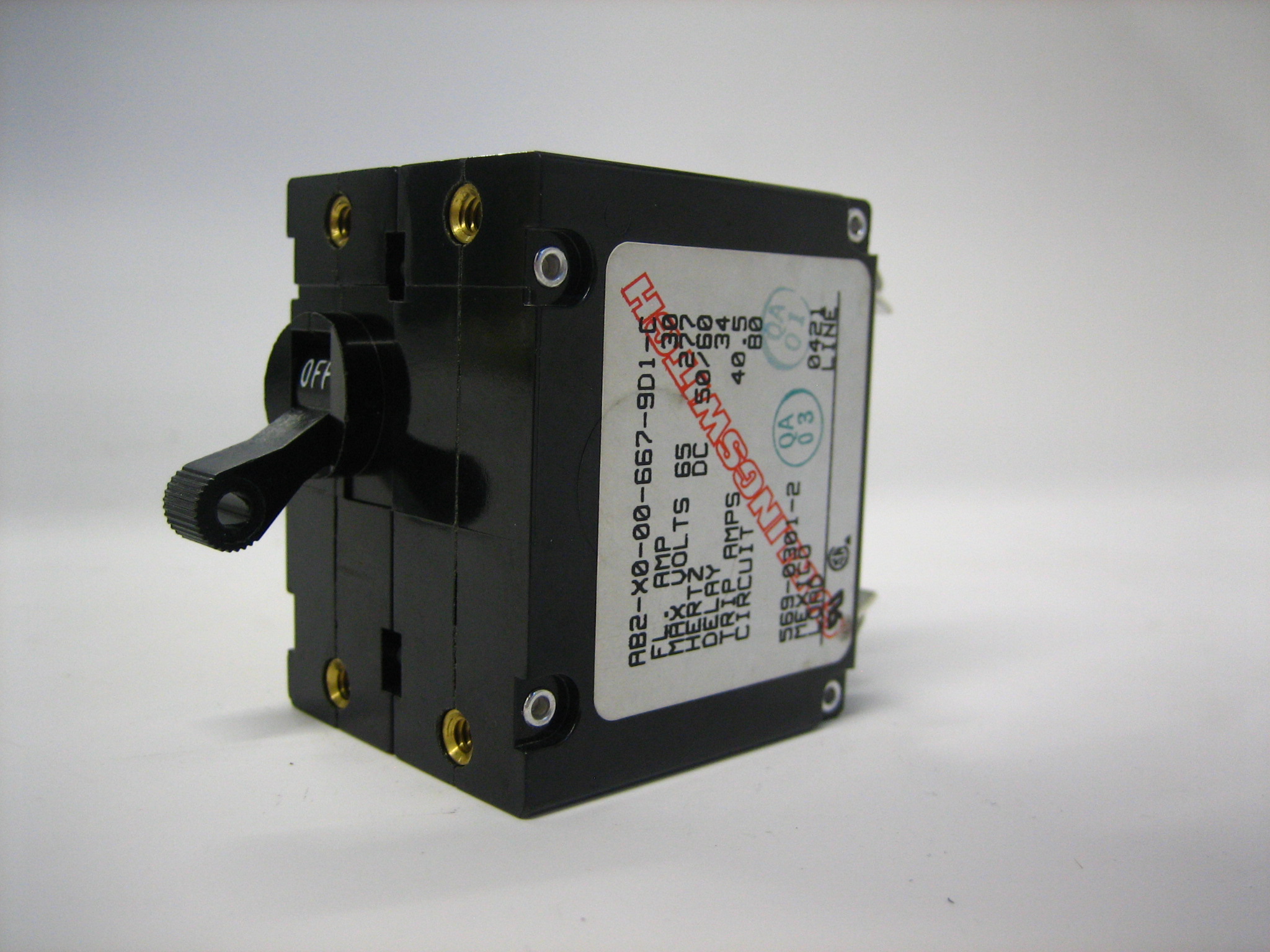 Carling AB2-X0-00-667-9D1-C *NEW 30 Amp 2 Pole Marine Grade Boat ...