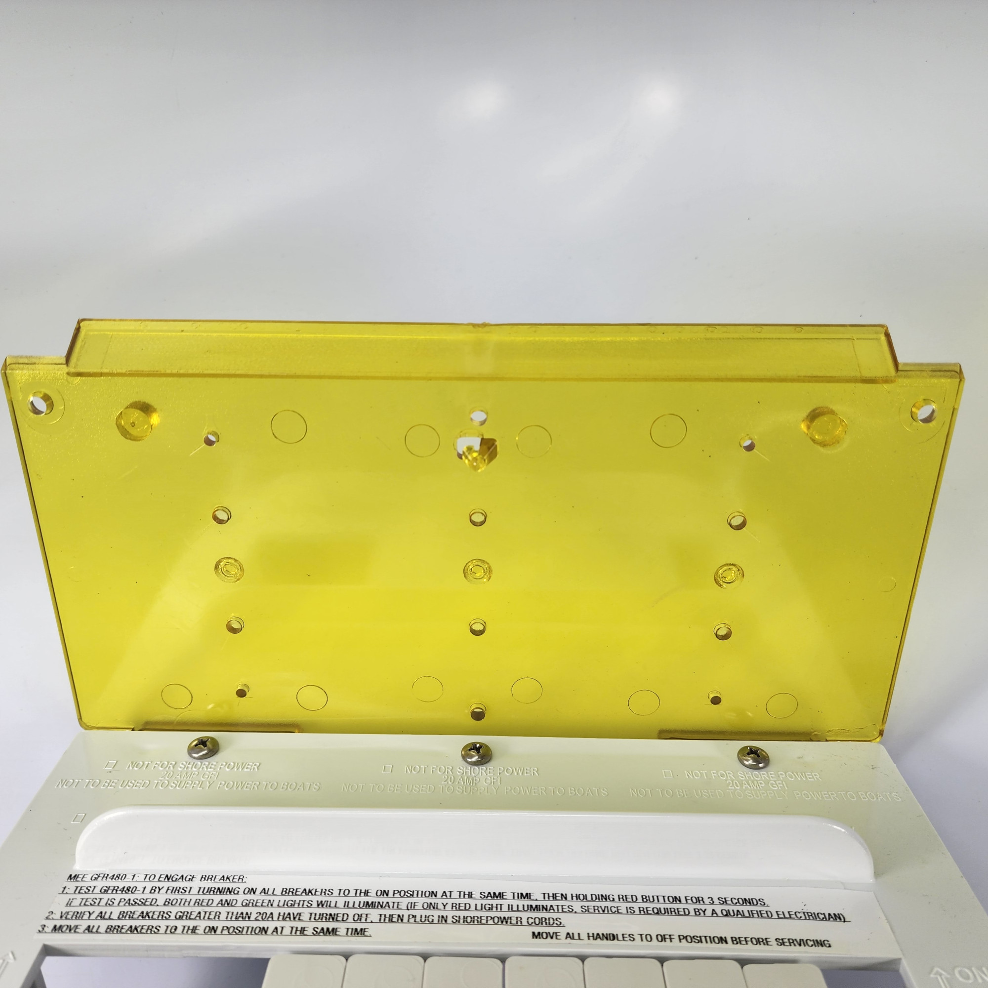 Acrylic and PVC Circuit Breaker Panel Mount - Panel Mount Only - Max ...