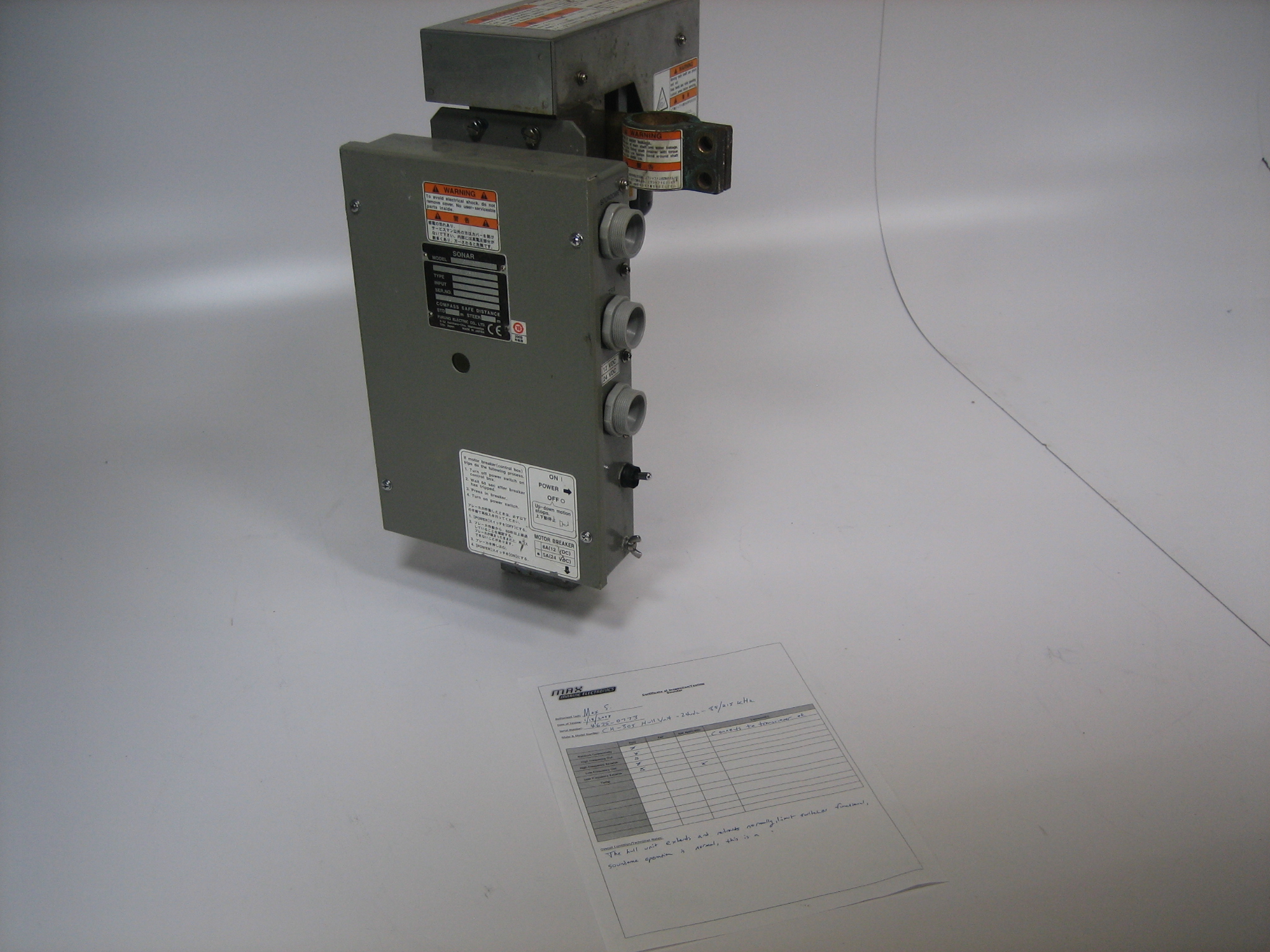 Furuno CH300BB Searchlight Sonar CH-305 HULL UNIT/HOIST w/90 Day ...