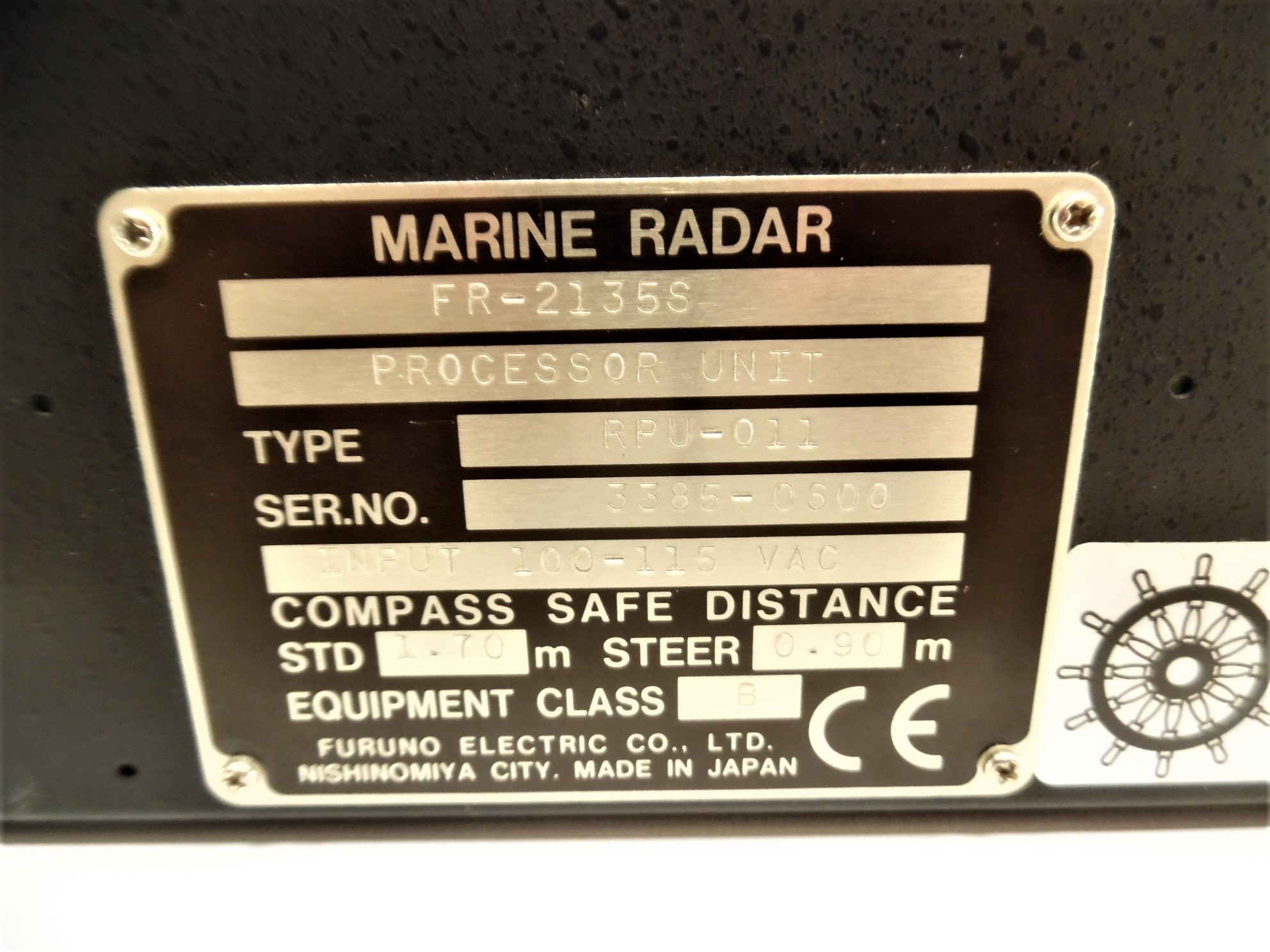 Furuno FR-2125BB RPU-011 Black Box Commercial 25kw Radar Processor ...