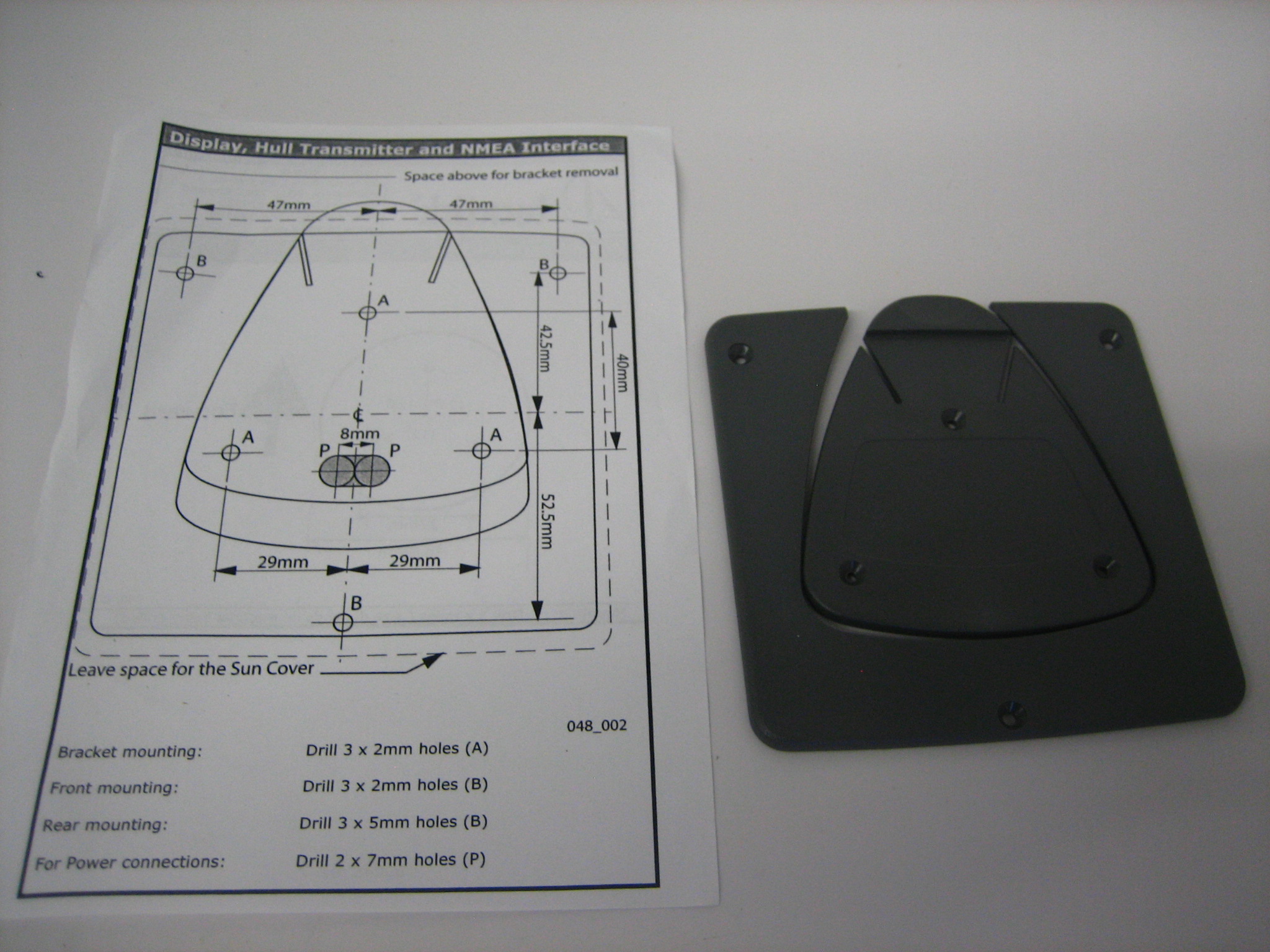Raymarine Tacktick Micronet TA115 Cradle & Dovetail Bracket Kit - Gray ...