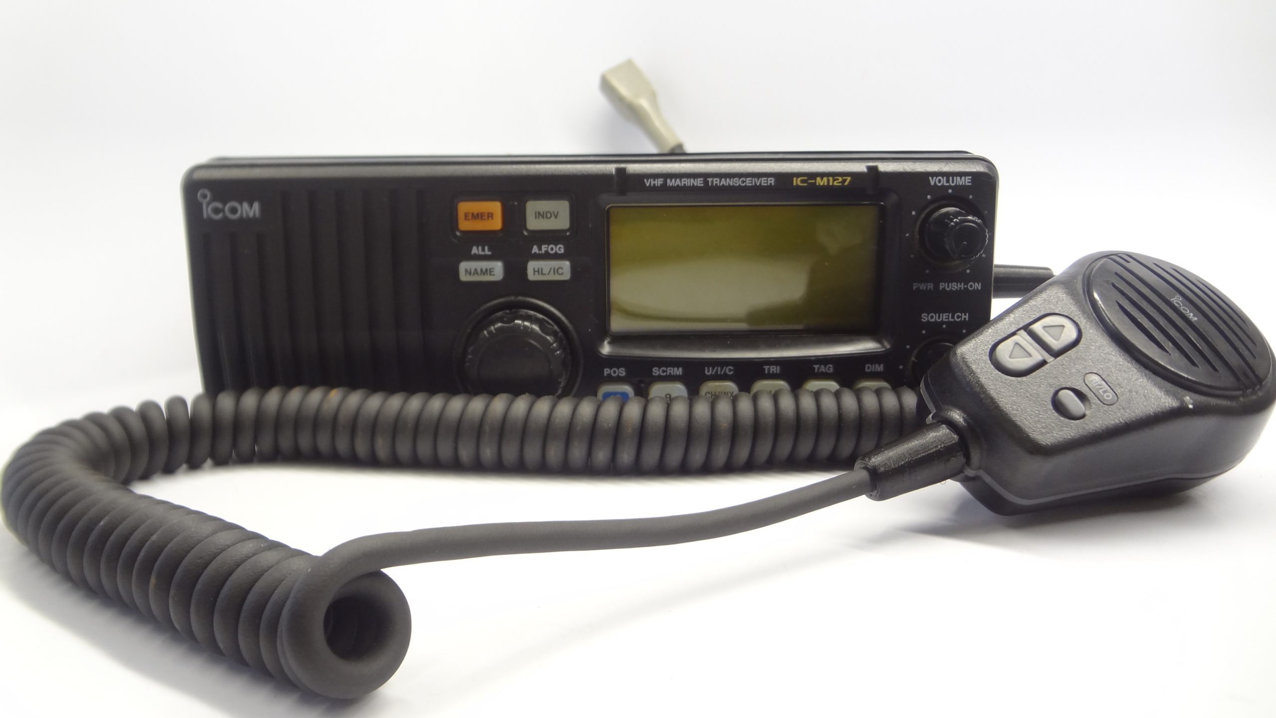 Icom IC-M127 Marine VHF/FM Radio Transceiver Unit w/ Hand Mic*! - Max ...