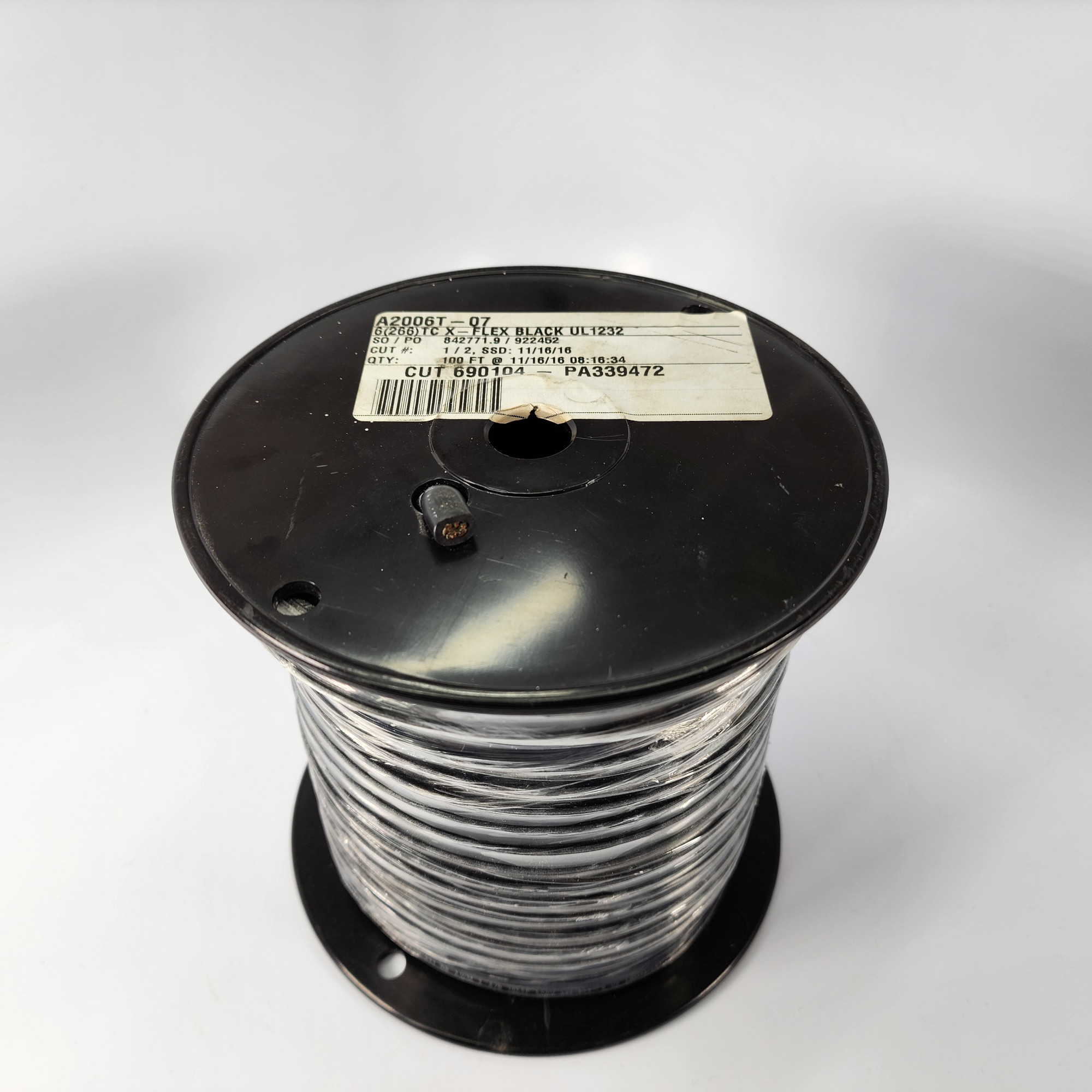Cobra A2006T-07 6(266)TC X-Flex Black Marine Battery Cable UL1232 6AWG ...