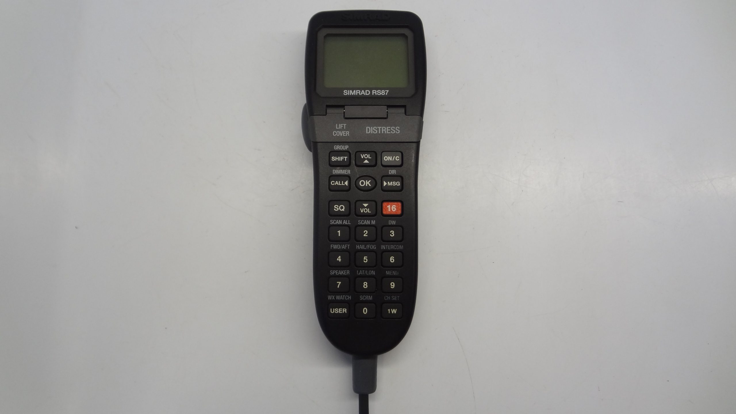 SIMRAD RS87 AHS87 Marine VHF Radio Handset Re-Built Cable Tested ...